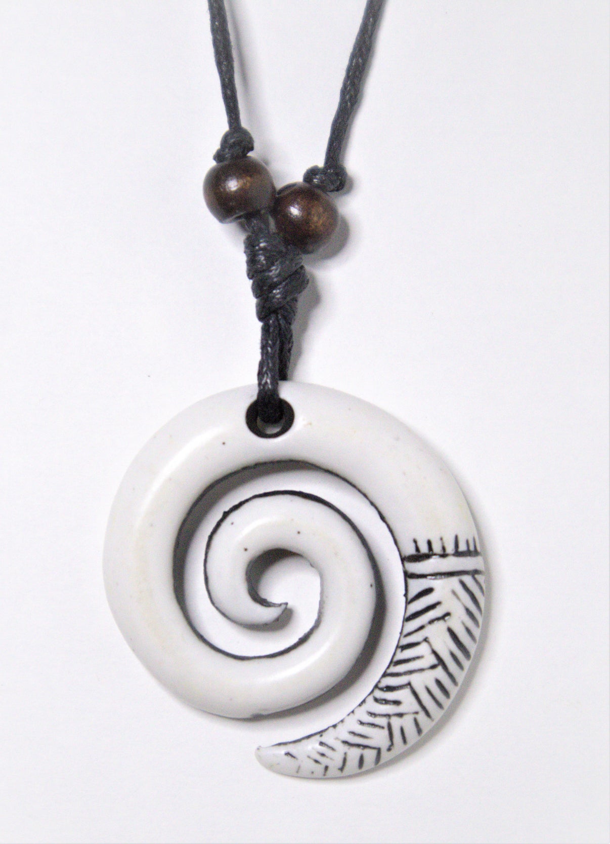 Tribal Etched Pendant (Kahoa Bone) – Koloa Moana Handmade Island Goods
