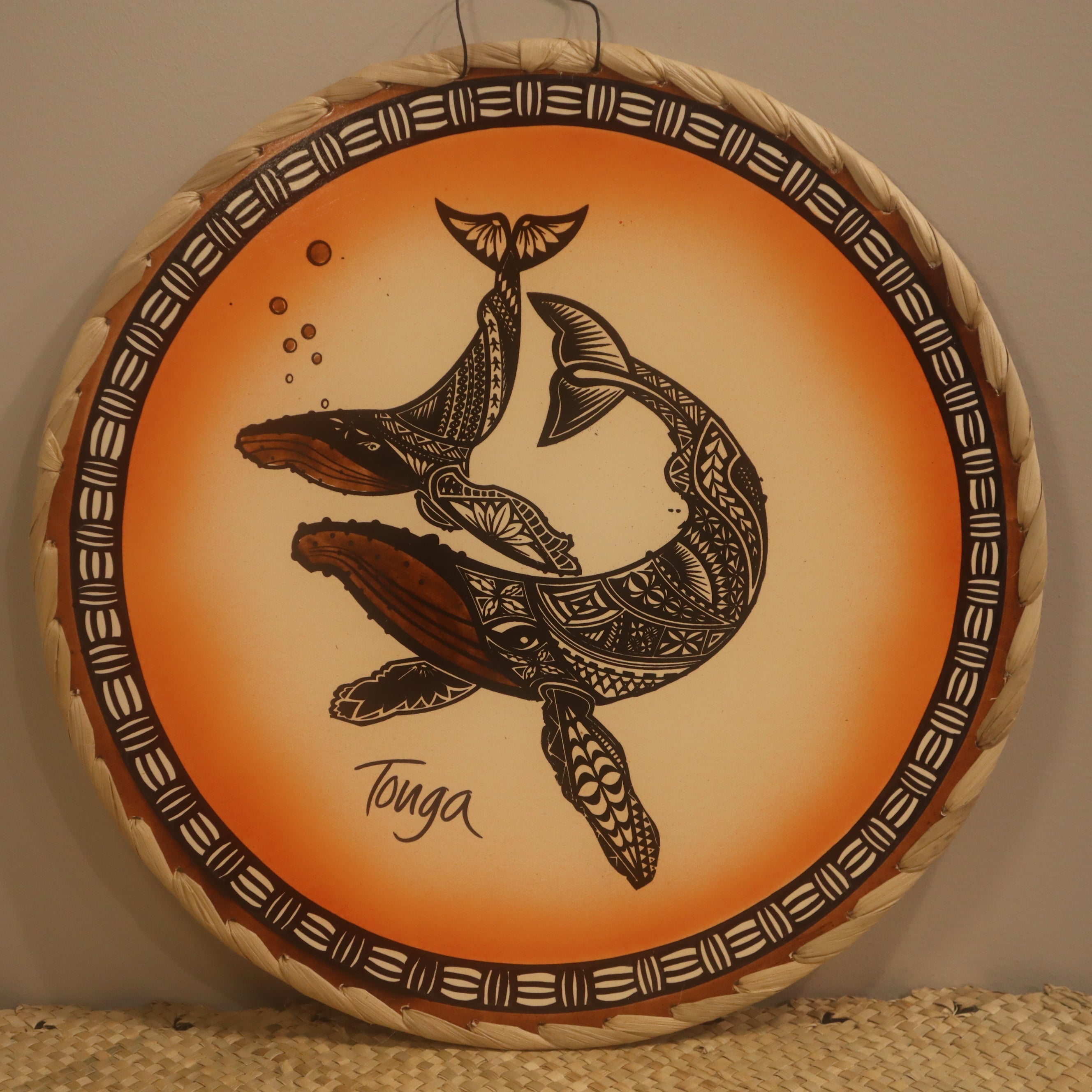 Tongan Wall Art (Whales) – Koloa Moana Handmade Island Goods